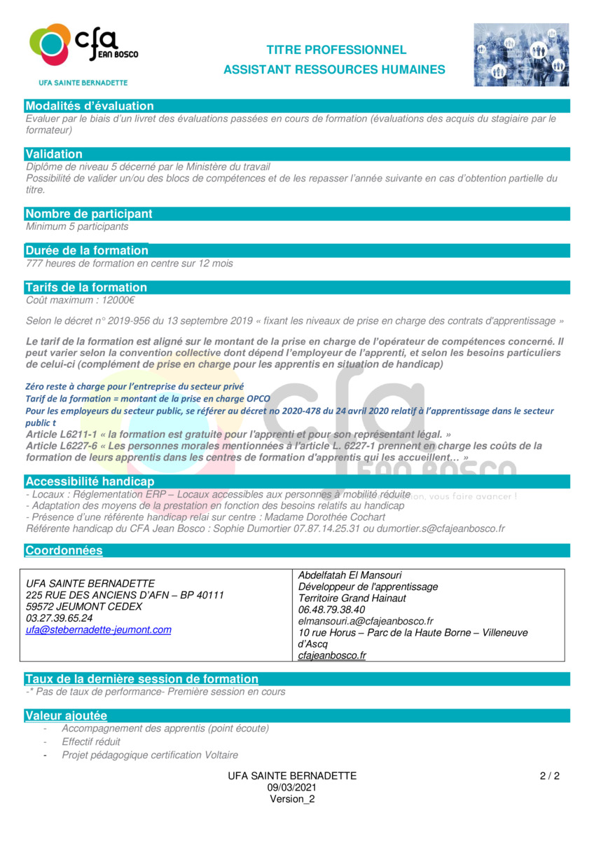 Titre Professionnel Assistant Ressources Humaines Titre Professionnel Assistant Ressources Humaines